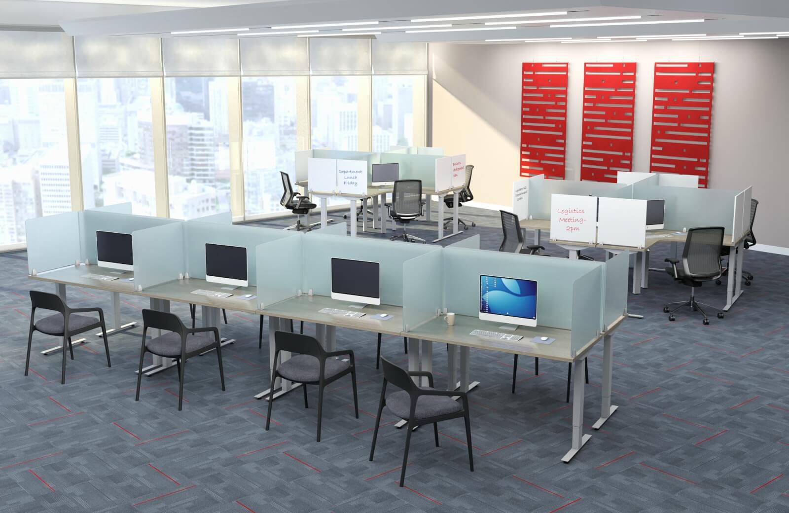 Desk Divider Panels - Desk Dividers - Desk Privacy Panel