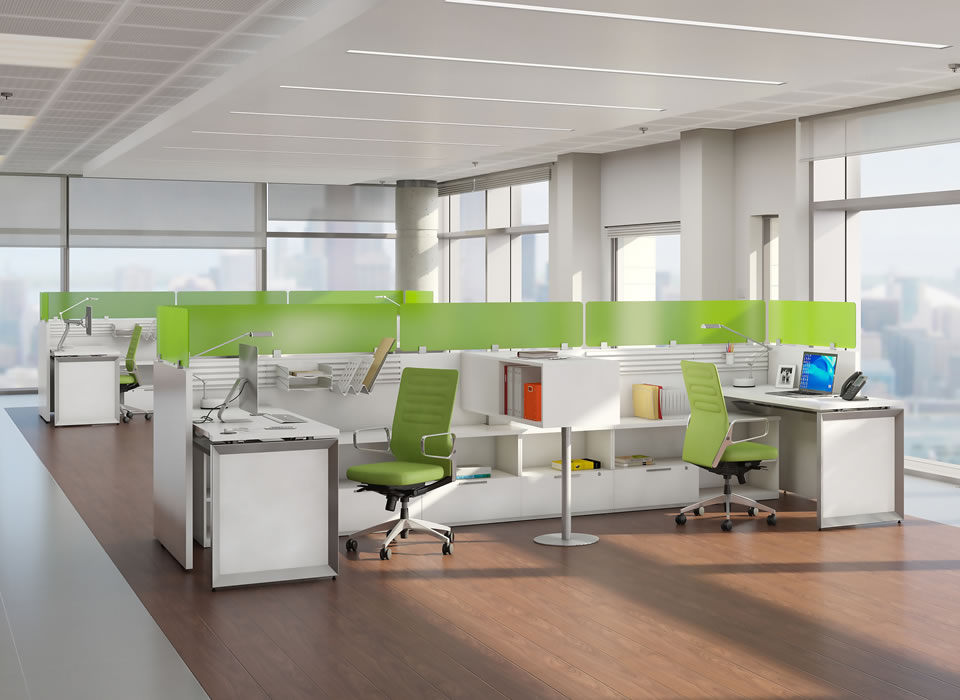 Stackers Cubicle Extender Panels | Desk Privacy Solutions