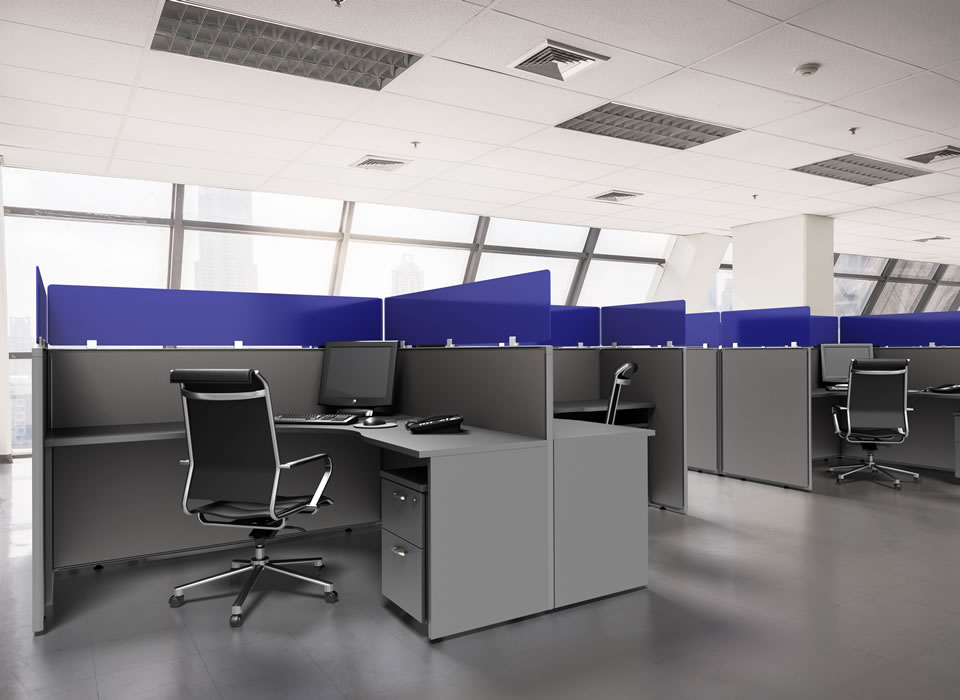 Stackers Cubicle Extender Panels | Desk Privacy Solutions