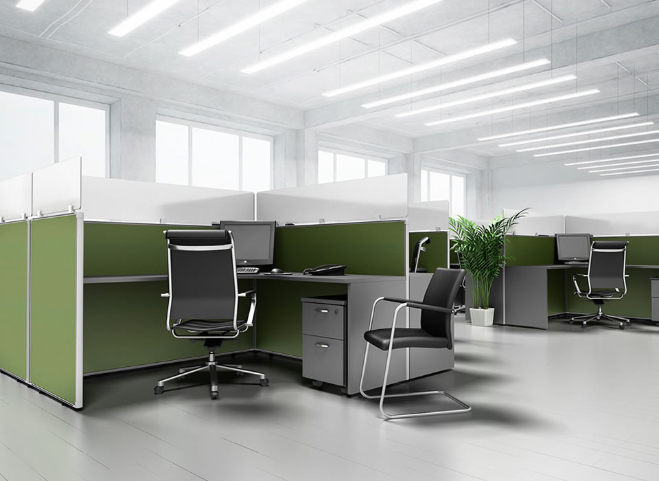 Stackers Cubicle Extender Panels | Desk Privacy Solutions