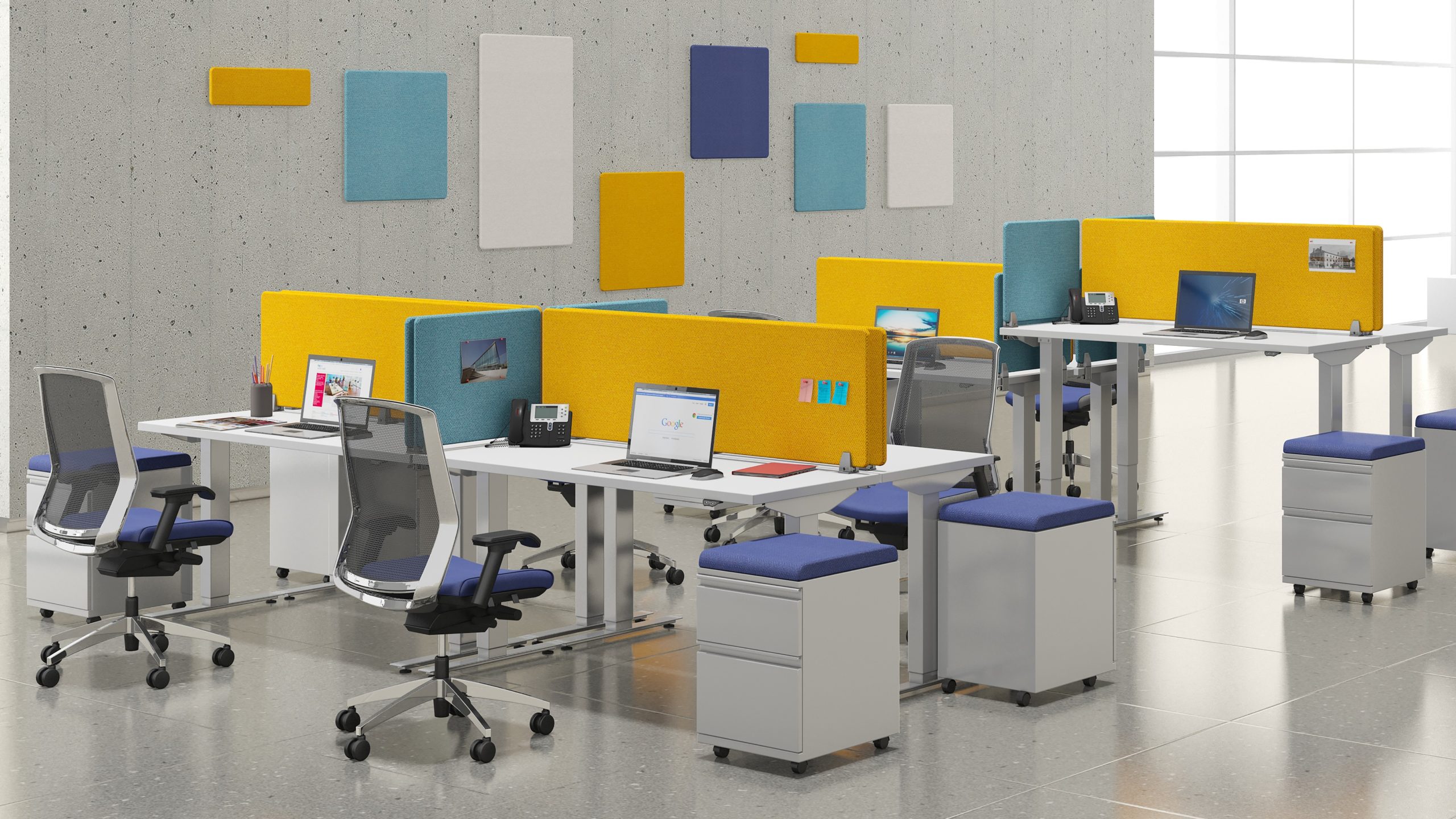 Protecting Employees in an Open Workspace | Plexiglass Barrier for Desk