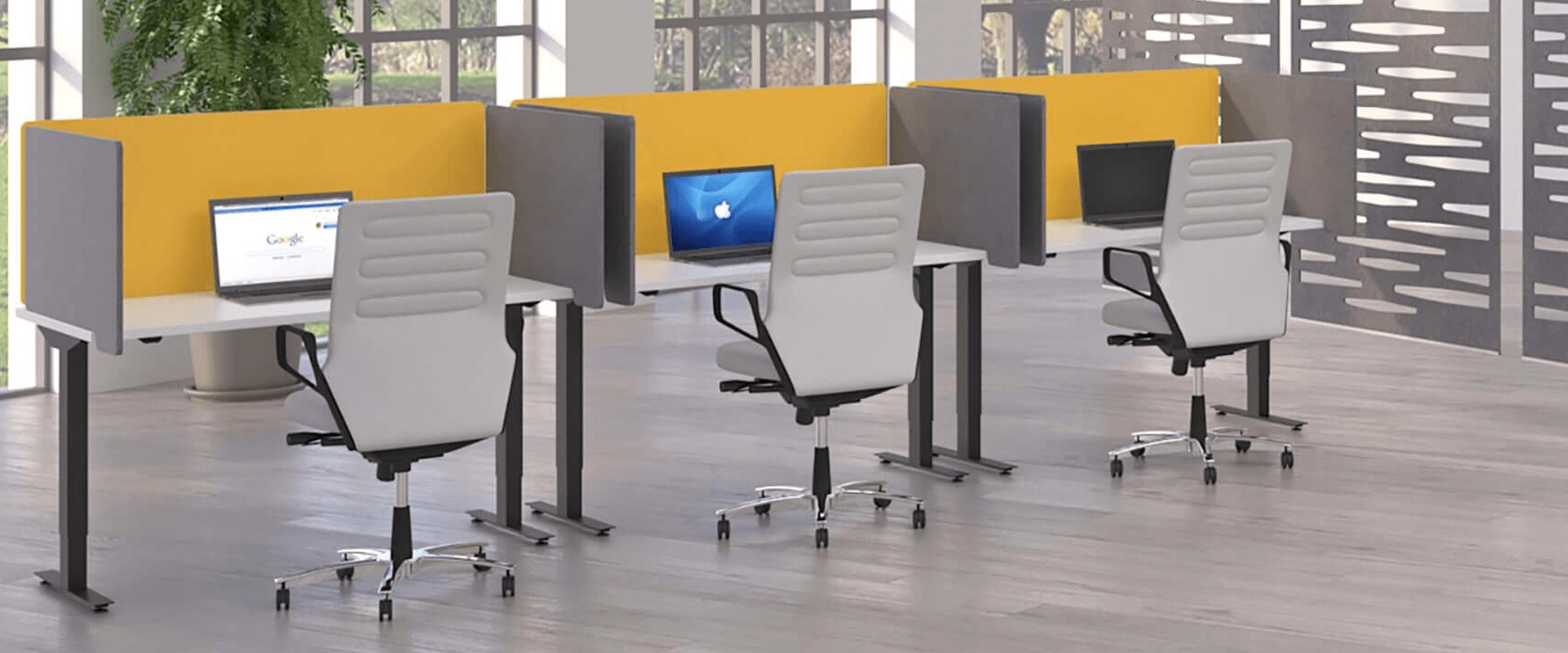 Enclave Desk Divider - Desk Dividers - Above The Desk Panels