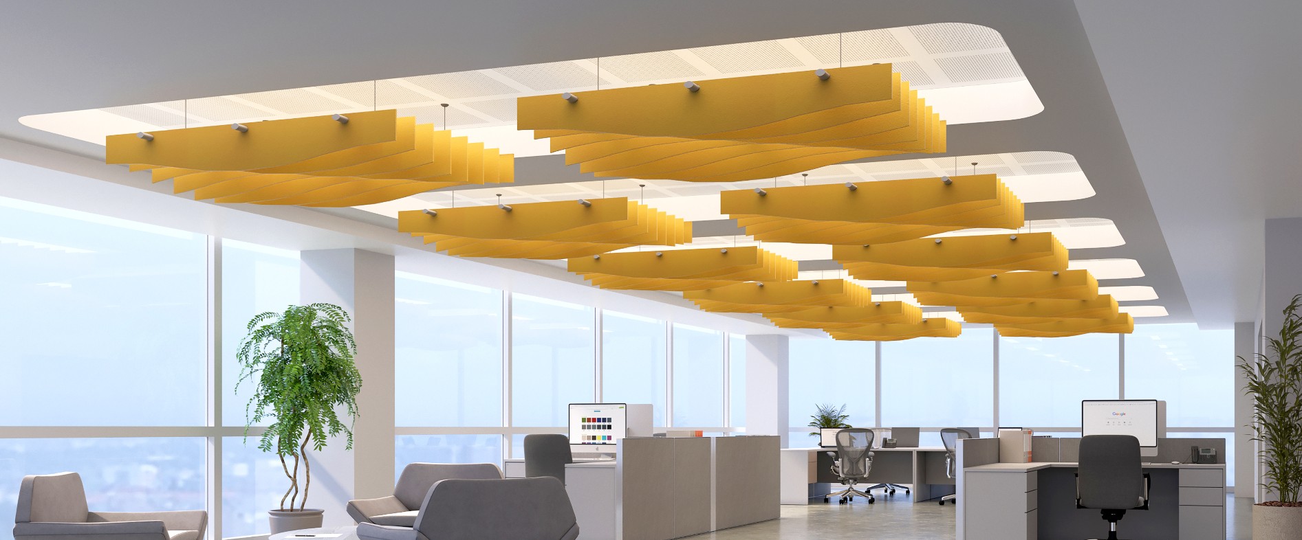 Acoustic Baffles - Ceiling Sound Baffles - Ceiling Baffles