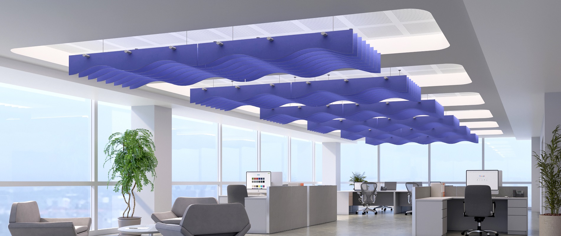 Acoustic Baffles - Ceiling Sound Baffles - Ceiling Baffles