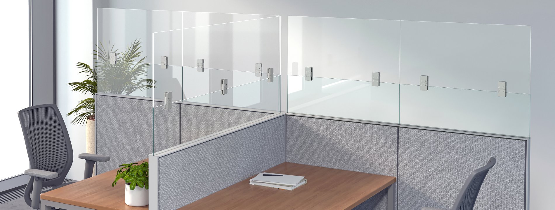 Stackers Cubicle Extender Panels | Desk Privacy Solutions