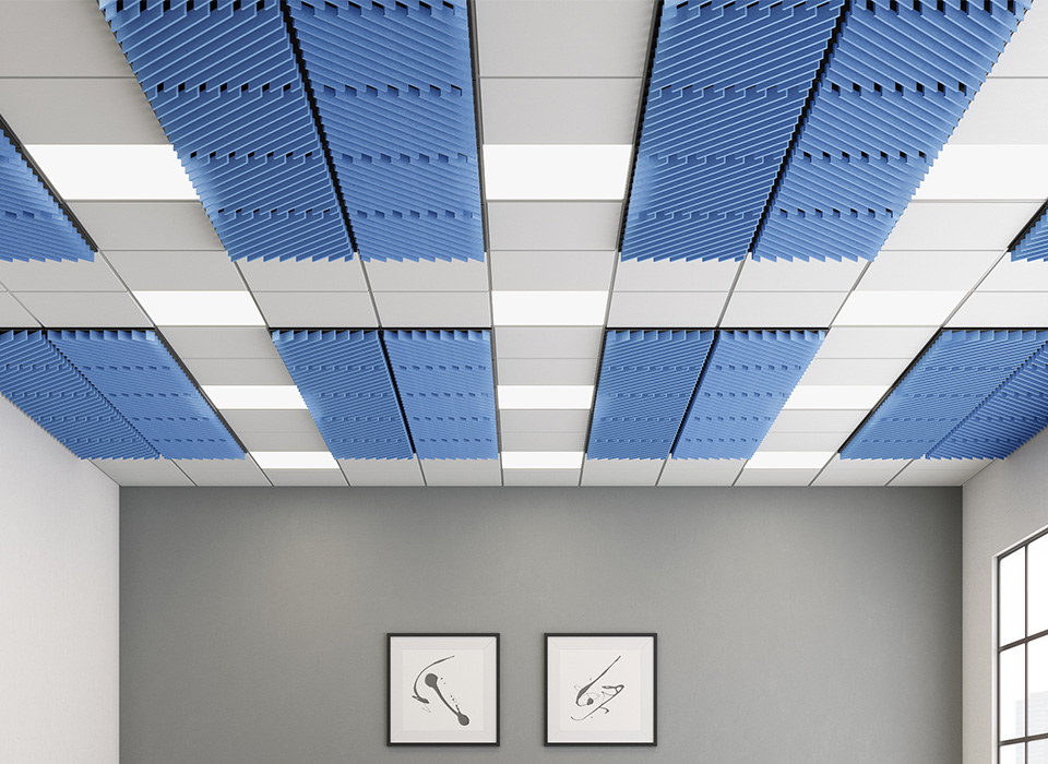EchoDeco Blade Ceiling Tiles | Acoustic Sound Panels | Noise Control