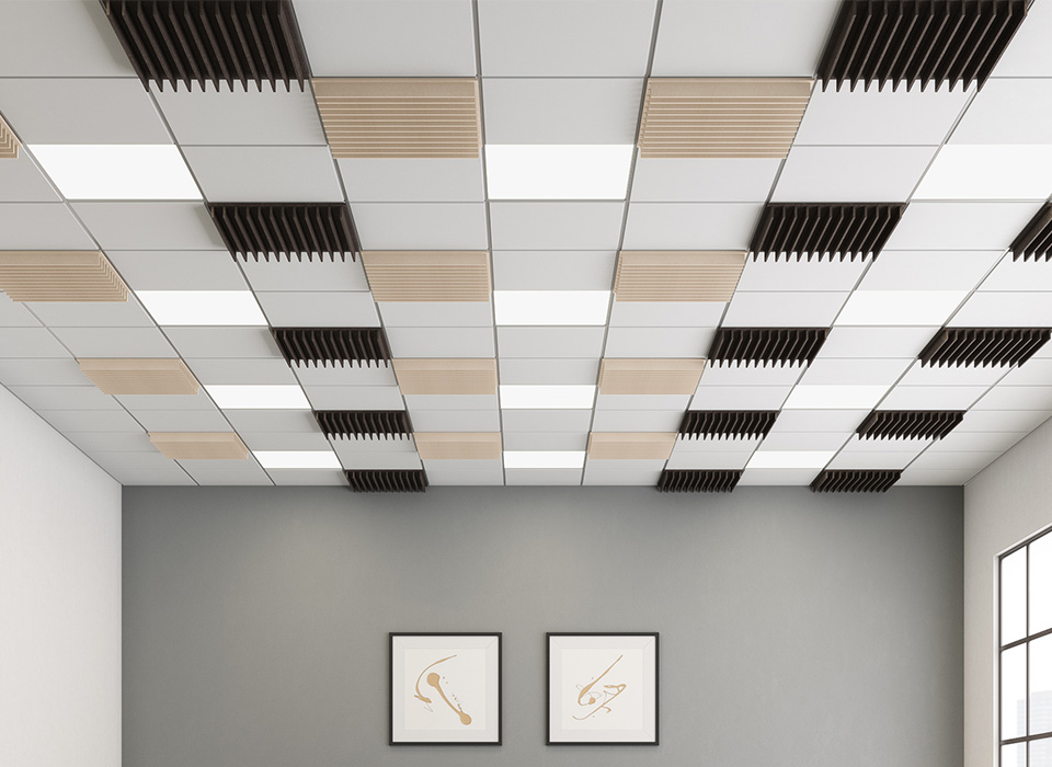 EchoDeco Blade Ceiling Tiles | Acoustic Sound Panels | Noise Control