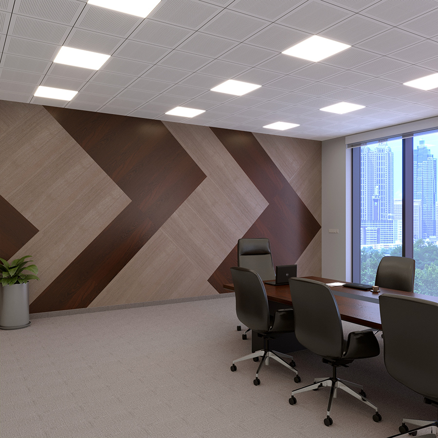 EchoDeco Tiles | Woodgrain Sound Panels | Acoustic Wall Panels