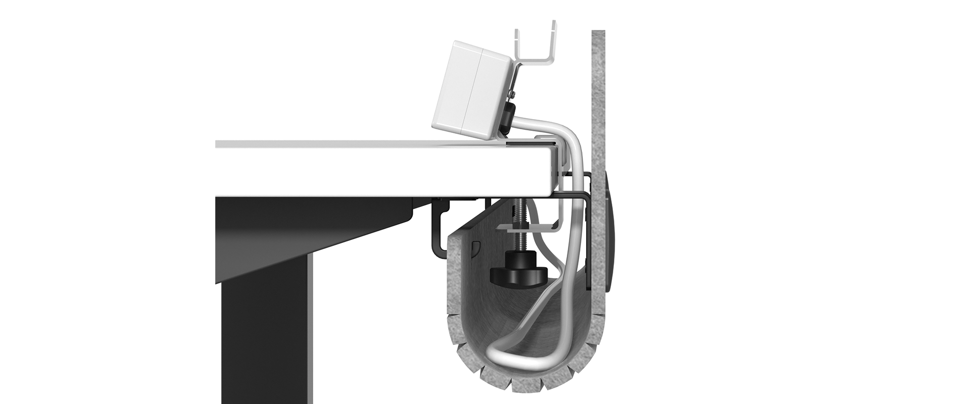 Midtown Wire Management Panel | Office Privacy Dividers | Above the ...