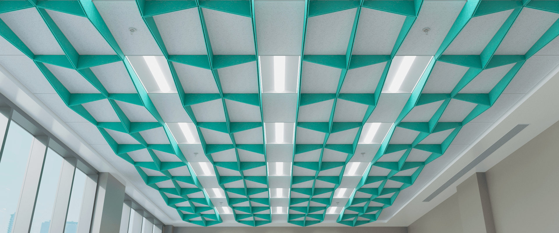 On-The-Grid Magnetic Baffles - Acoustic Baffle - Ceiling Baffles