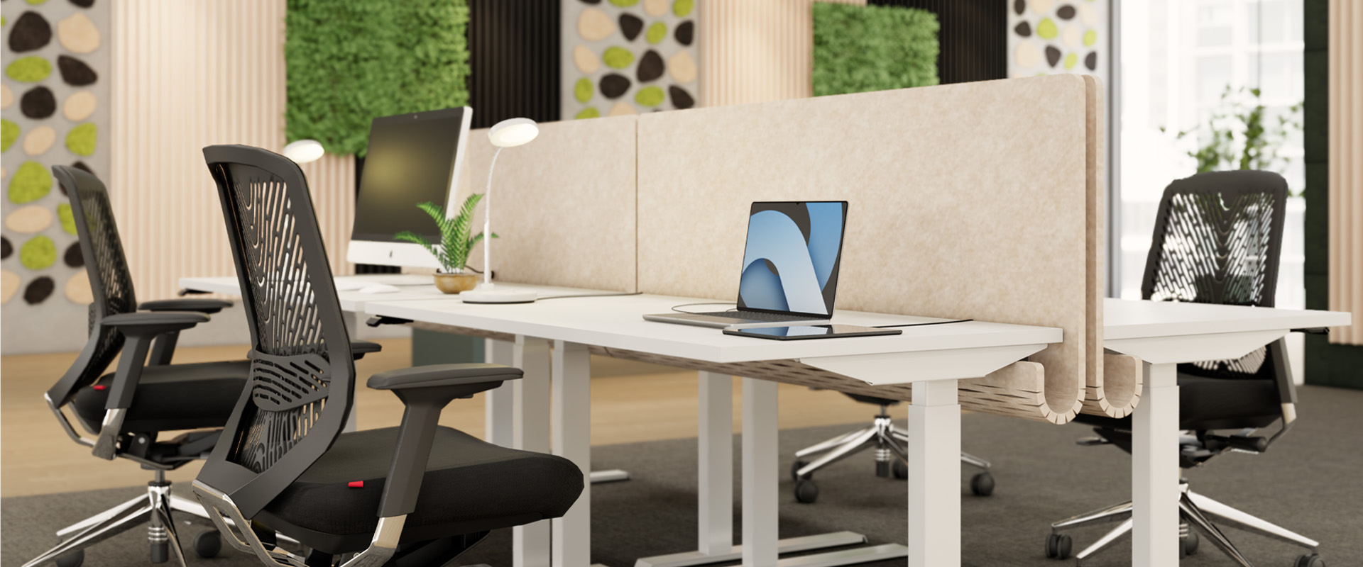 Midtown Wire Management Panel | Office Privacy Dividers | Above the ...